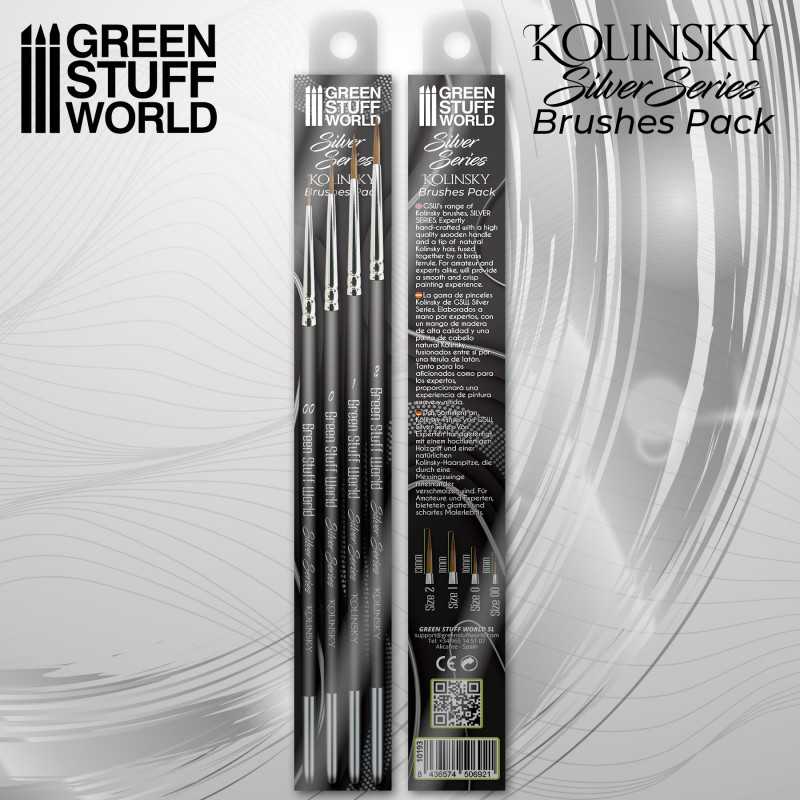 Silver Series Kolinsky Brush Set – pensel set